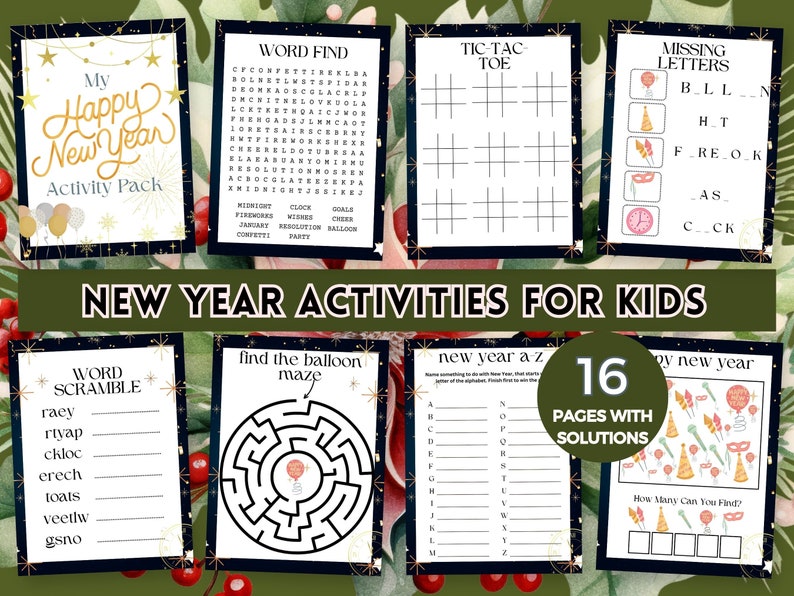 New Years Activities for Kids New Year Eve Games Activities for Kids ...