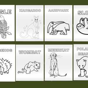 Printable Wild Animal Coloring Pages for Kids Wild Animals Coloring ...