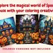 Halloween Spooky House Grayscale Coloring Pages for Adults Pumpkins ...