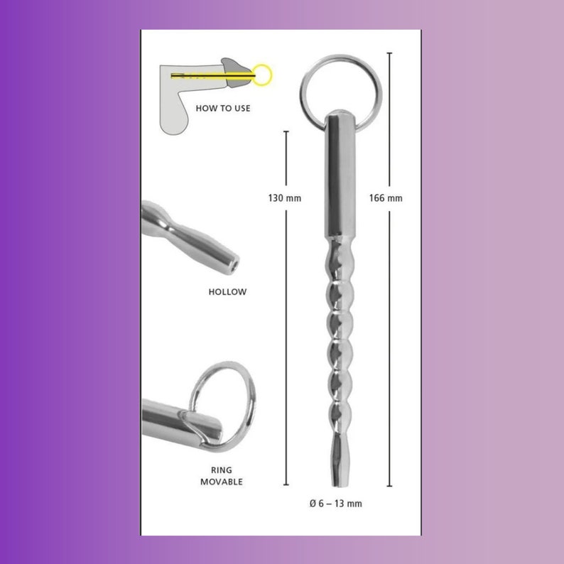 Urethral Sound CBT Penis Sound Hollow Dilator Stainless - Etsy