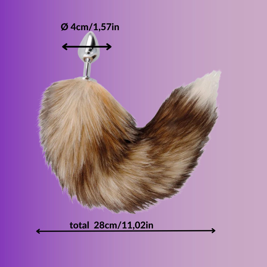 Furry Fox Tail Butt Plug Metal Anal Plug With Fox Tail Metal - Etsy