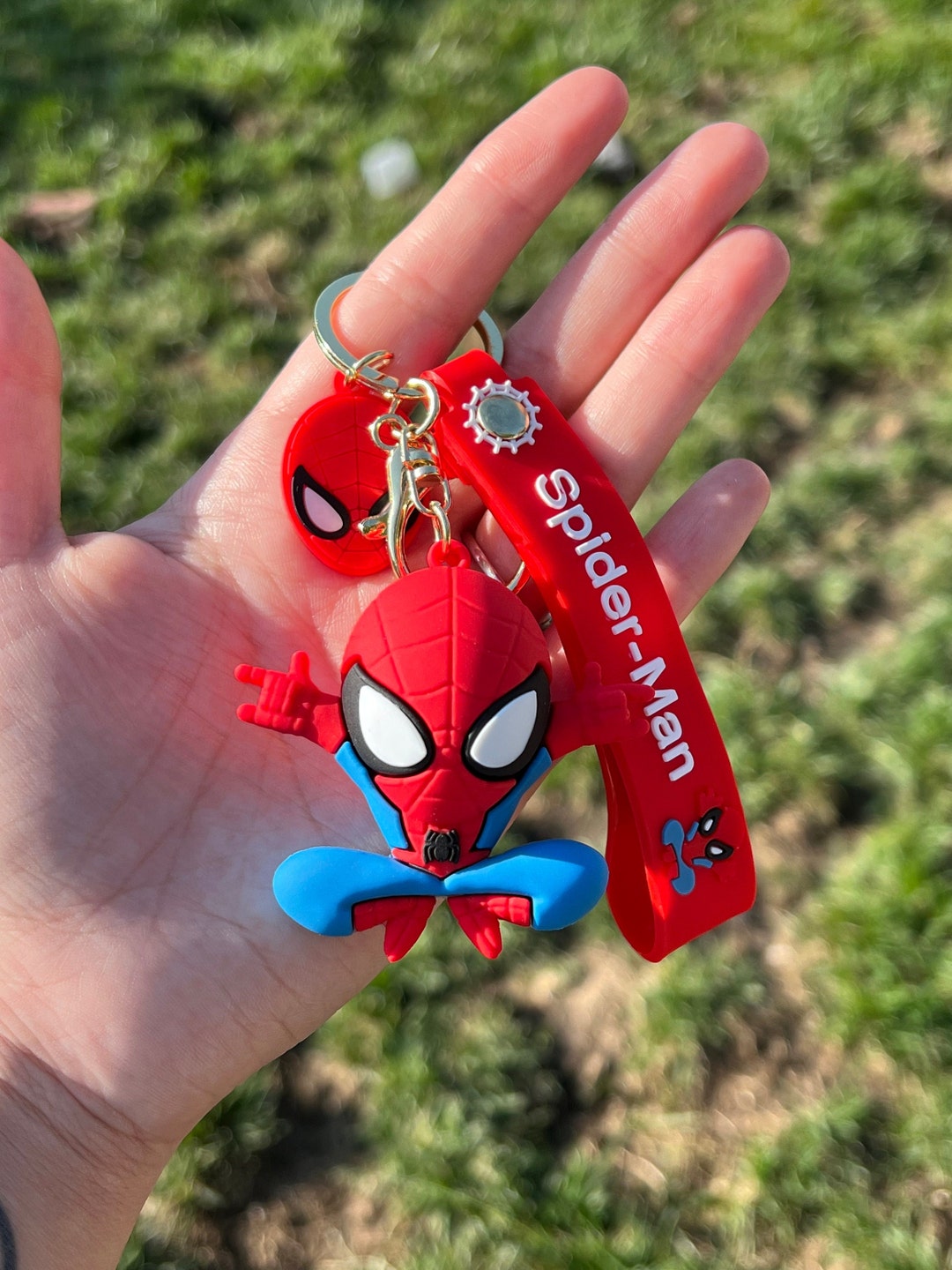 Spider-man Keychains - Etsy