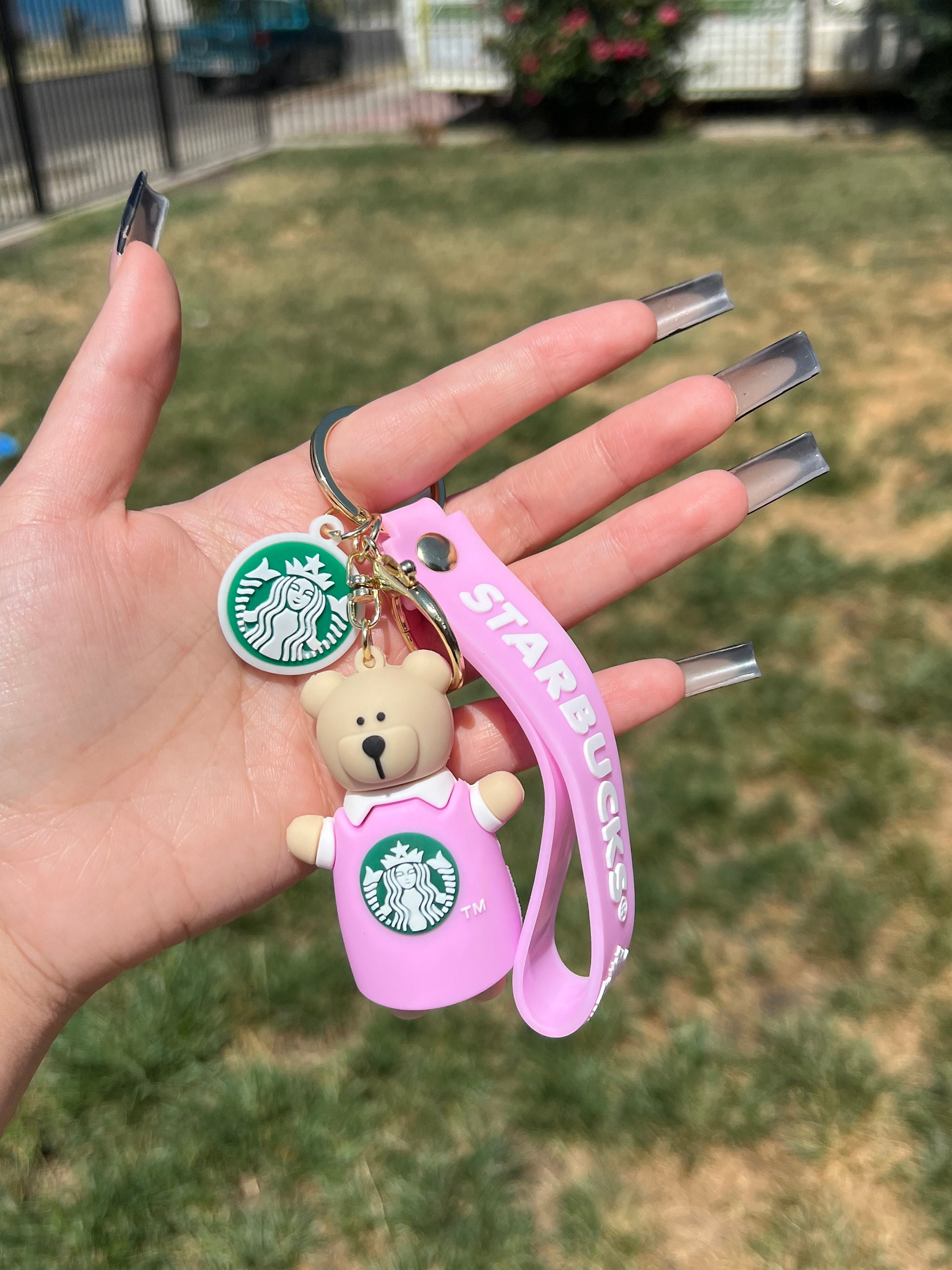 Pink Starbucks Keychains - Etsy Pink Starbucks Keychains - Etsy