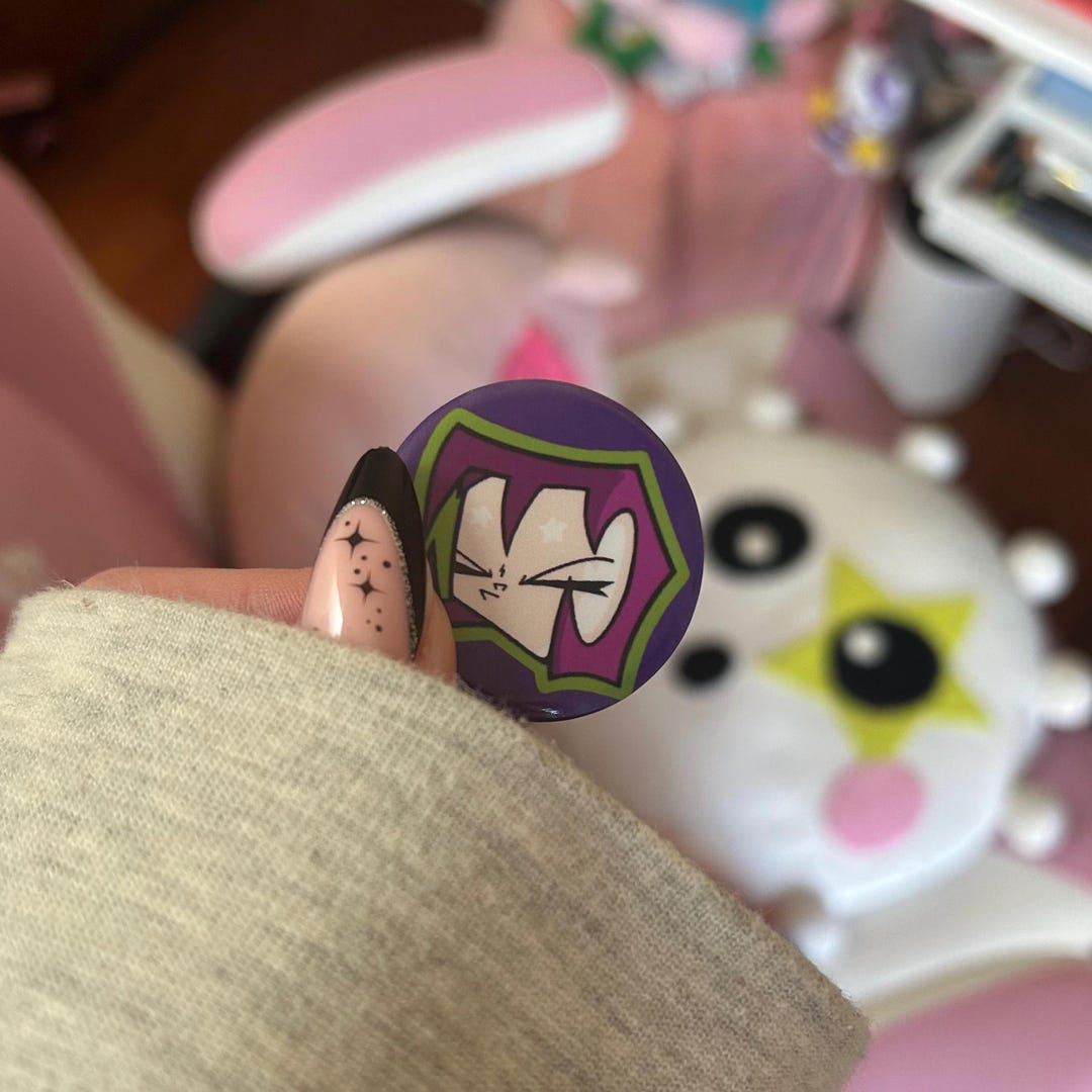 GAZ Button From Invader Zim - Etsy