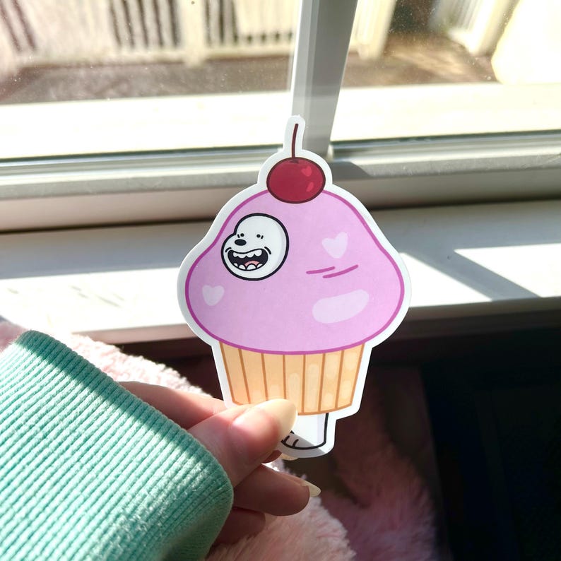 ICE BEAR CUPCAKE Sticker From We Bare Bears - Etsy