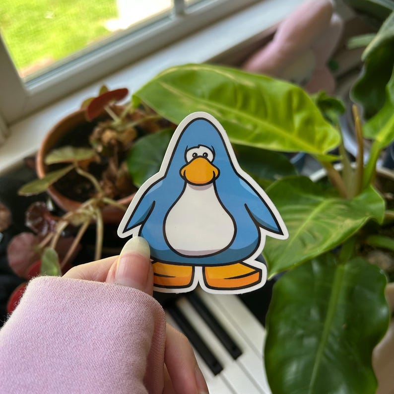RAINBOW CLUB PENGUIN Stickers From Club Penguin (multiple Color Options ...