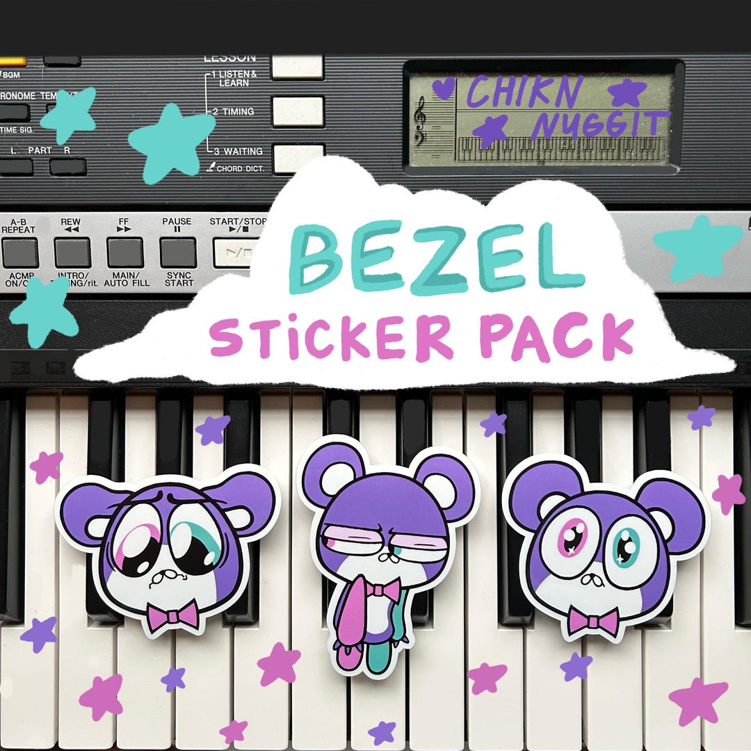 BEZEL as BEARZEL From Chikn Nuggit Sticker Pack - Etsy