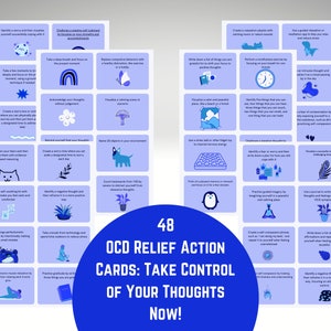OCD Therapy Worksheet Ocd Worksheets Mental Health Cards Ocd Workbook ...