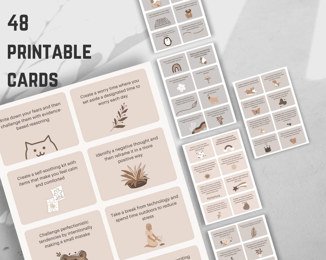 OCD Ocd Therapy Worksheets Ocd Worksheet Mental Health Planner Ocd ...