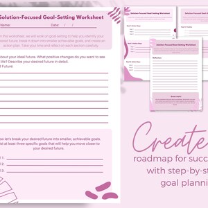 Sfbt Worksheets Goal Setting Solution Focused Therapy School Counselor ...