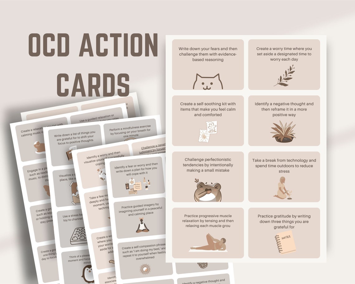 OCD Ocd Therapy Worksheets Ocd Worksheet Mental Health Planner Ocd ...