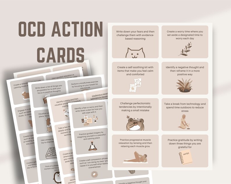 OCD Ocd Therapy Worksheets Ocd Worksheet Mental Health Planner Ocd ...