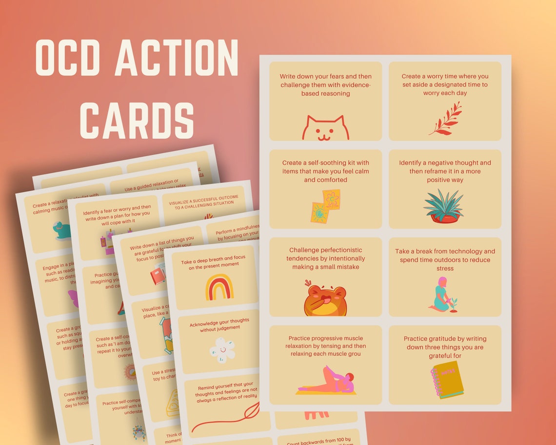 OCD Worksheets Ocd Therapy Worksheet Mental Health Journal Ocd Workbook ...