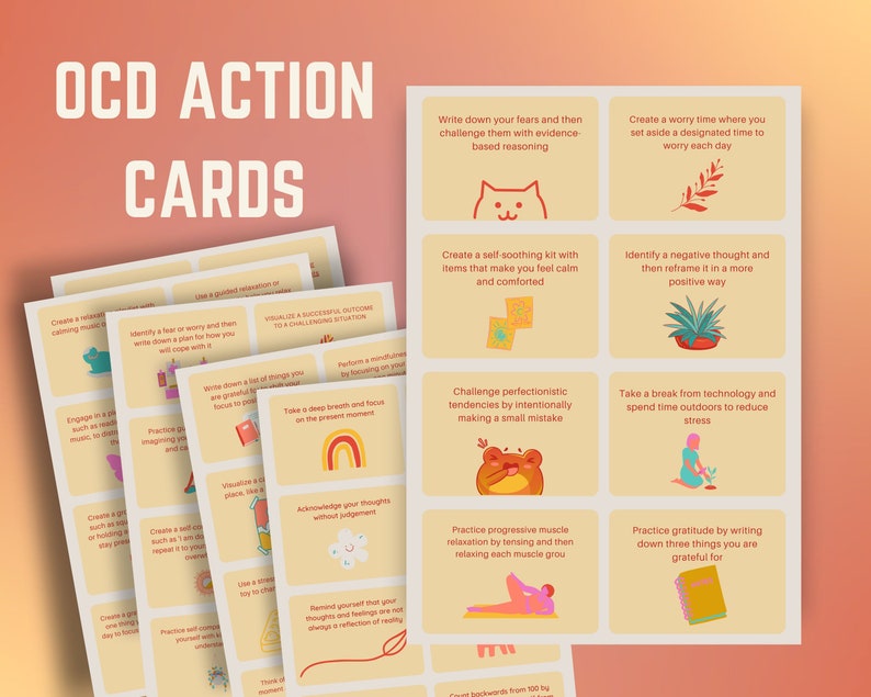 OCD Worksheets Ocd Therapy Worksheet Mental Health Journal Ocd Workbook ...