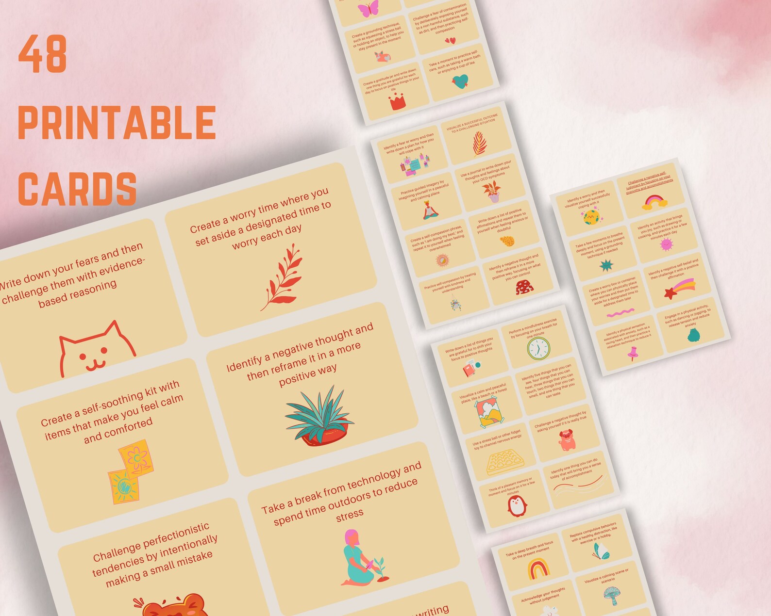 OCD Worksheets Ocd Therapy Worksheet Mental Health Journal Ocd - Etsy