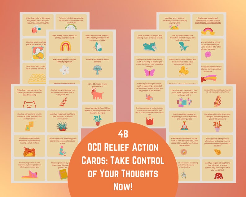 OCD Worksheets Ocd Therapy Worksheet Mental Health Journal Ocd Workbook ...