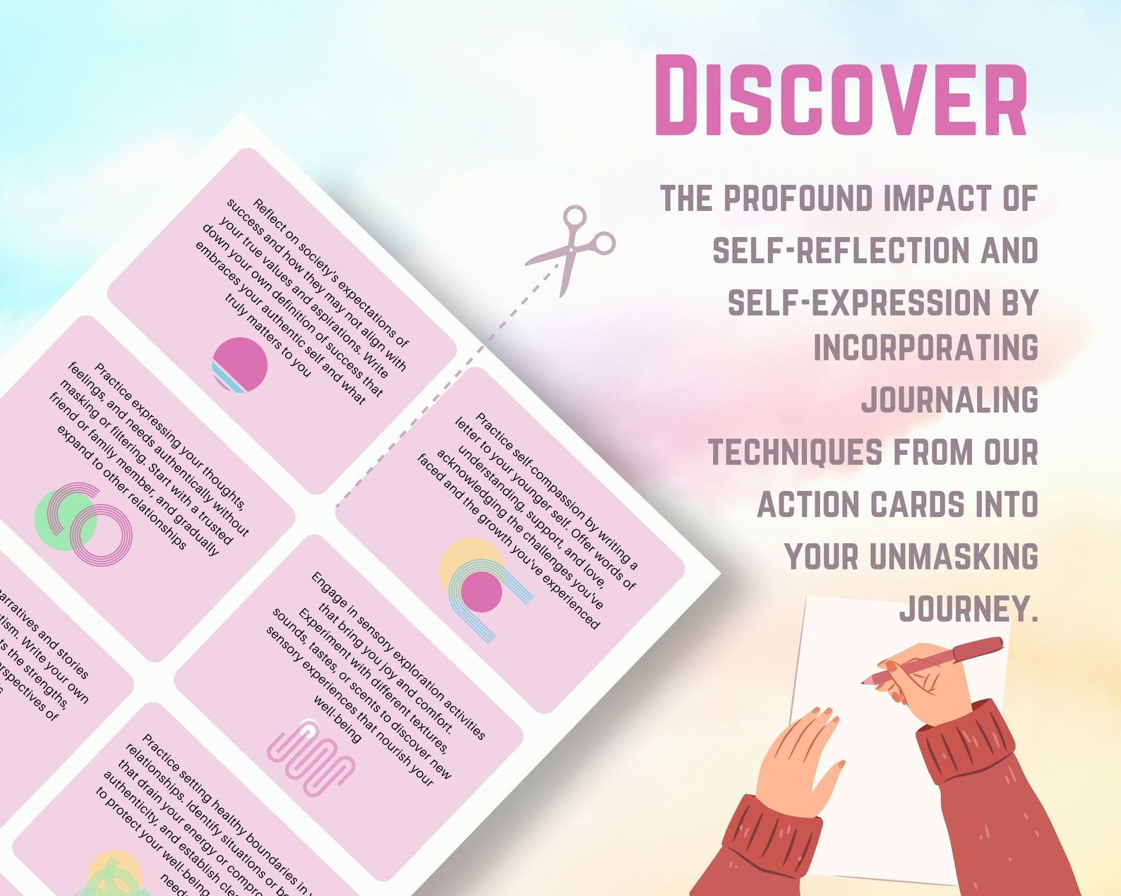 Unmask Autism Cards Therapy Unmasking Autism Planner Stimming ...