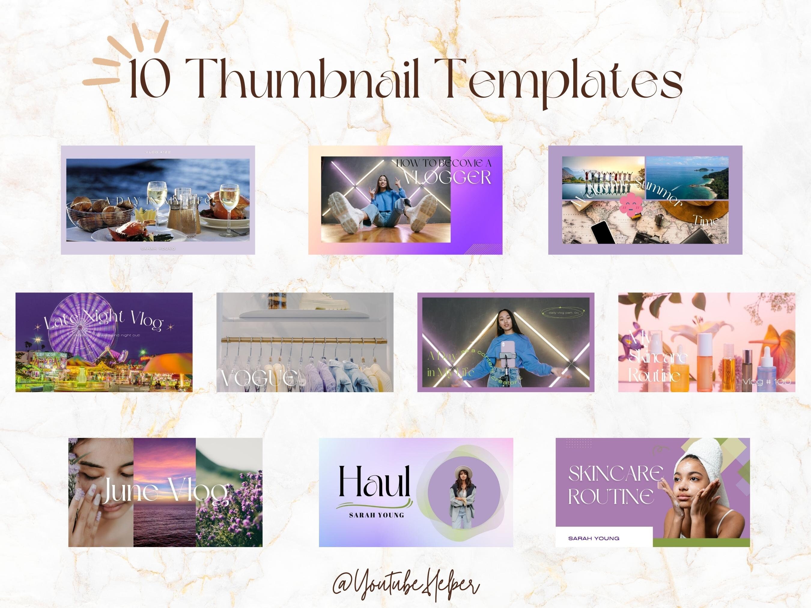 Youtube Branding Kit Editable Canva Templates for Banner, Intro, Outro ...