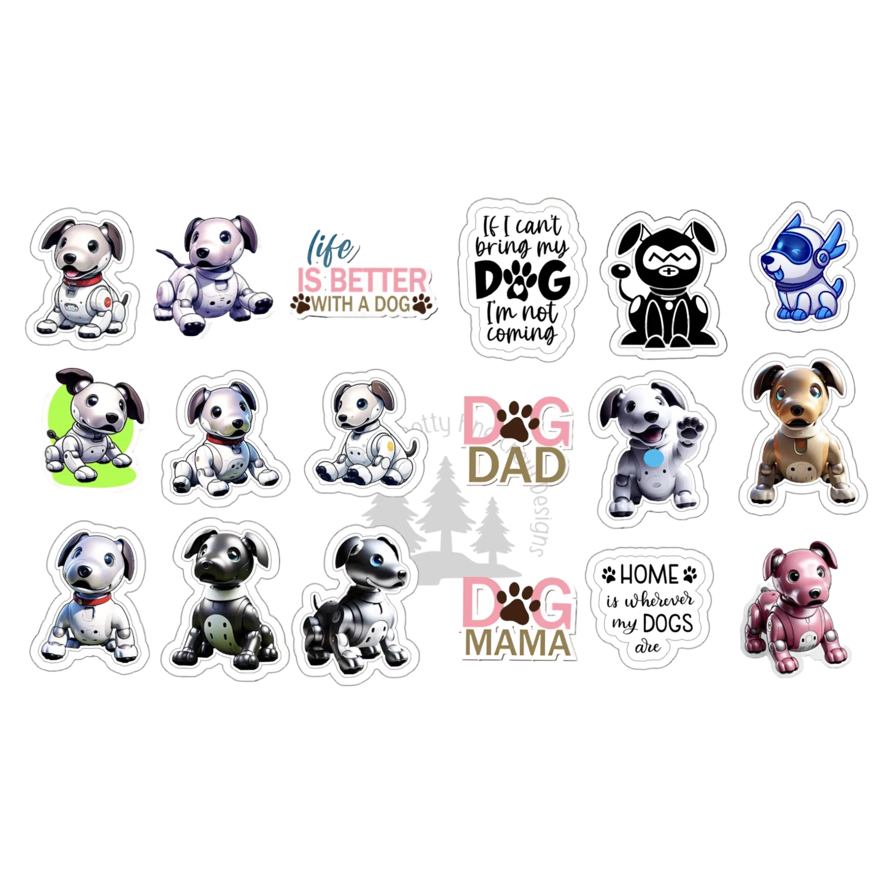 Aibo Inspired Holographic Sticker Pack - Etsy