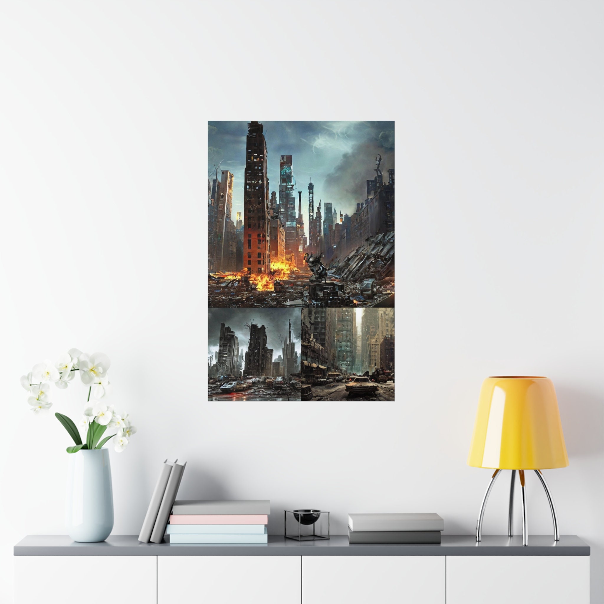 Poster Art of Dystopian New York City That Would Make a Unique - Etsy