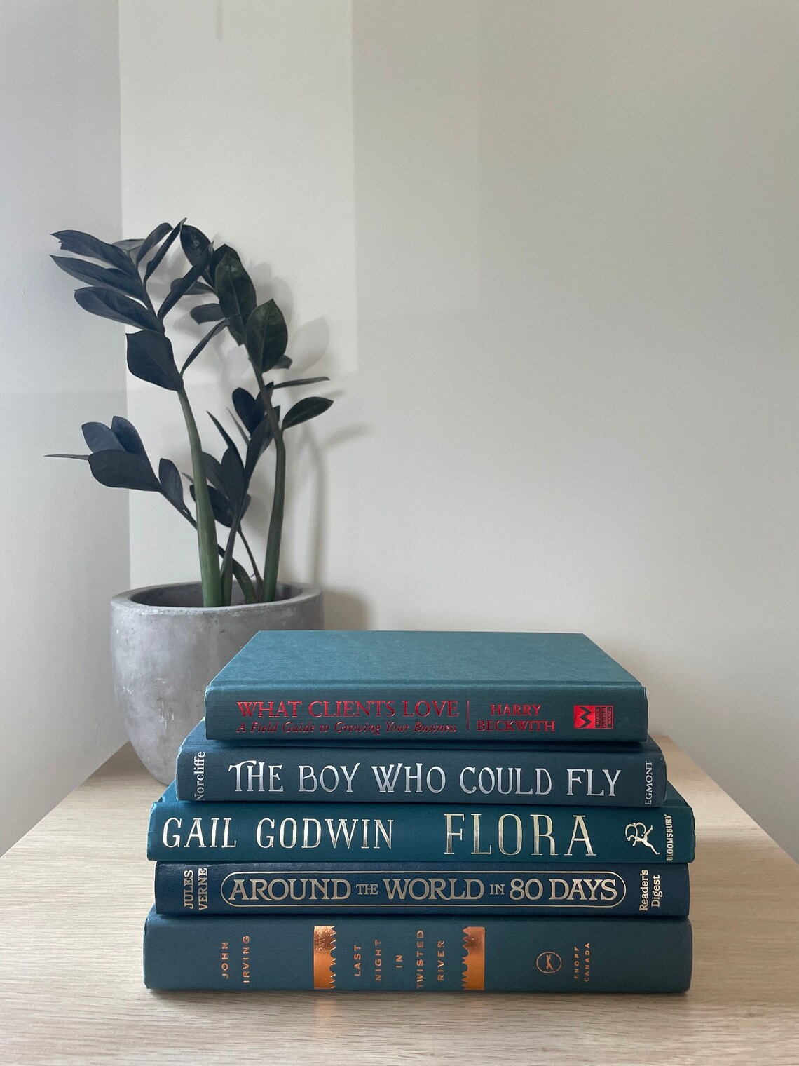 Teal Books, Decorative Books, Book Stack, Teal Book Bundle, Colourful ...