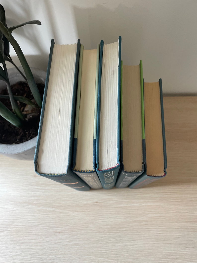 Teal Books, Decorative Books, Book Stack, Teal Book Bundle, Colourful ...