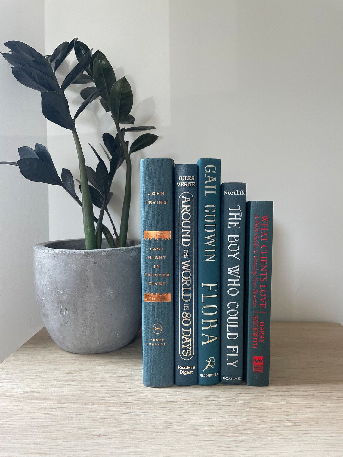 Teal Books, Decorative Books, Book Stack, Teal Book Bundle, Colourful ...