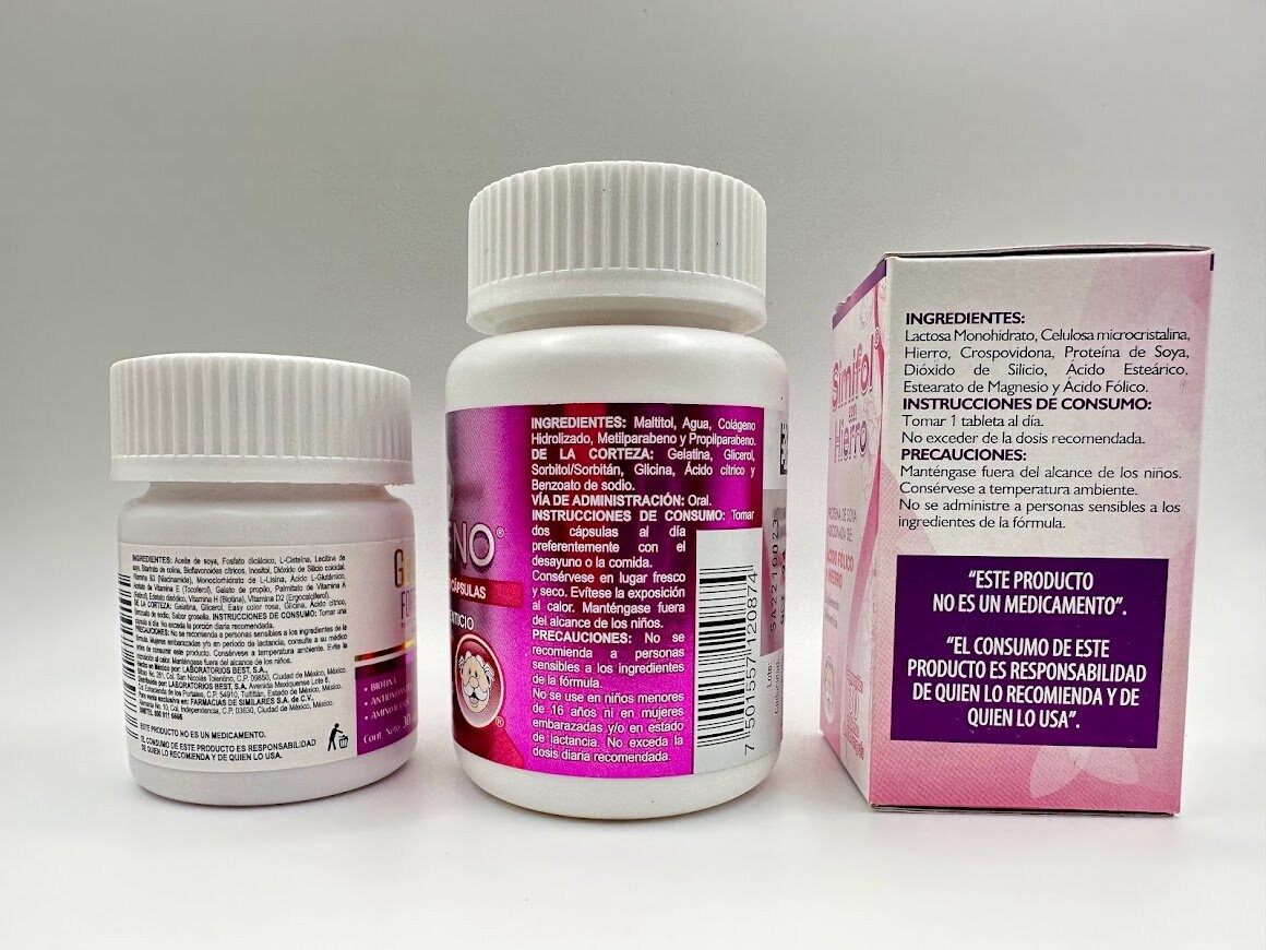 Pack 3 GELASIMI FORTE Simi Colageno Oral Simifol con Hierro Envío ...