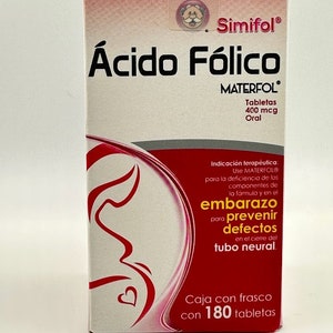 ACIDO FOLICO SIMILARES Materfol Tabletas 400 Mcg Free Shipping Envio ...