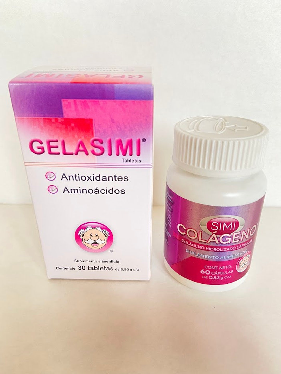 DUO PACK Gelasimi and Simicolageno Helps Hair Loss Strengthens Nails ...