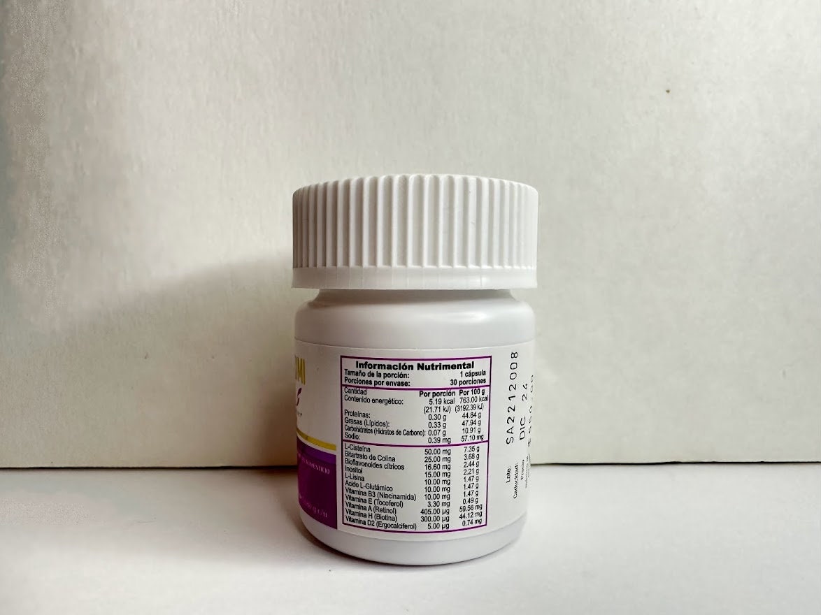 GELASIMI FORTE 30 Caps Biotin Capsulas Gel Con Biotina Vit B3 Vita Vite ...