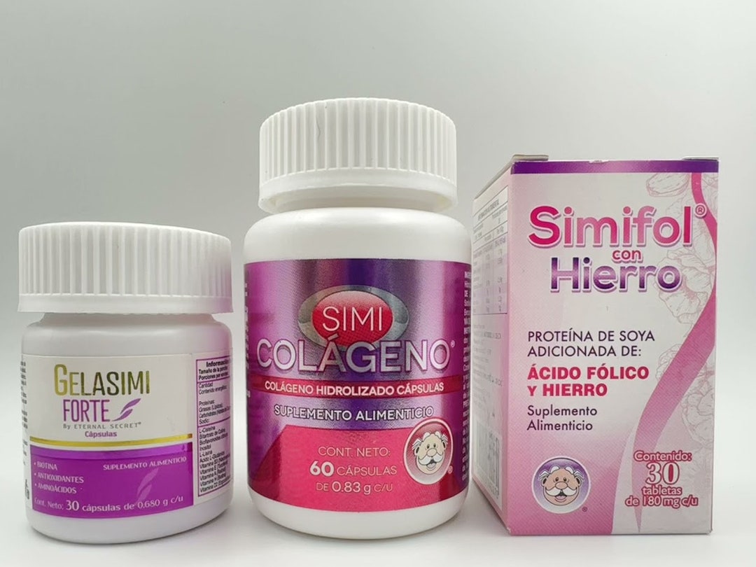 Pack 3 GELASIMI FORTE Simi Colageno Oral Simifol con Hierro Envío ...