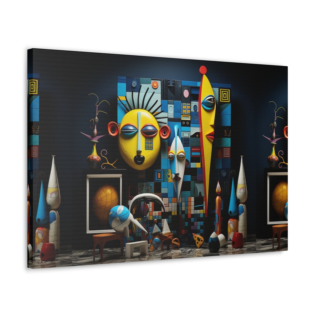 African Elegance Meets Picasso's Vision: Colorful Spiritual Family ...