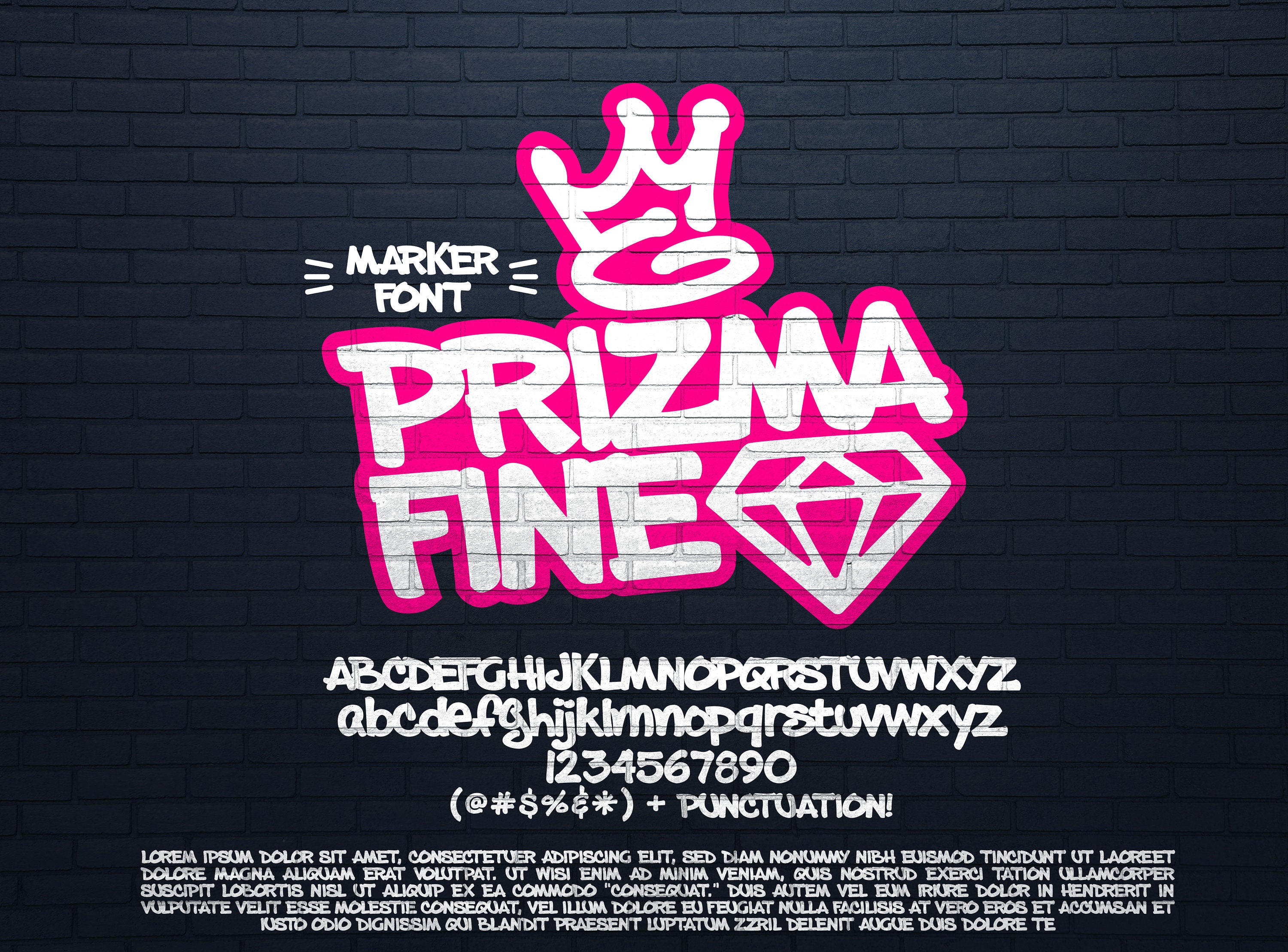 Hand Lettering Font | Graffiti Marker Font | Handwritten Typography ...