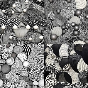 20 Seamless Zentangle Zen Patterns - Intricate and Relaxing Digital ...