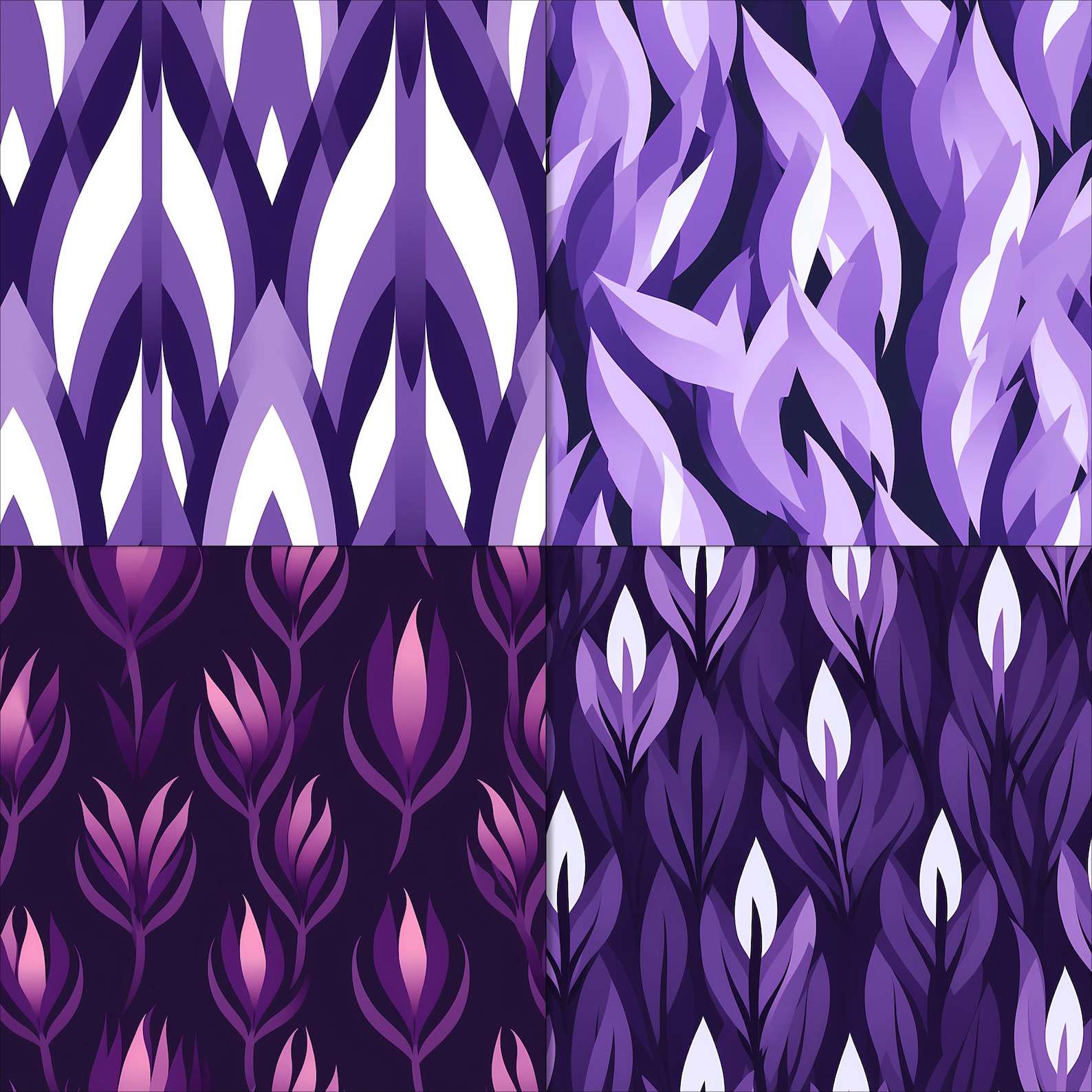 Set of 20 Seamless Purple Haze Patterns Digital Papers - Etsy