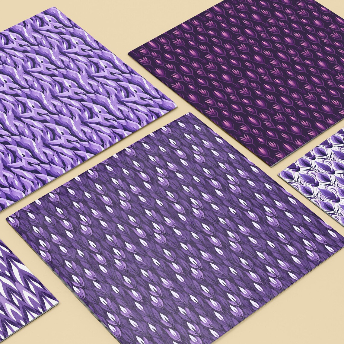 Set of 20 Seamless Purple Haze Patterns Digital Papers - Etsy