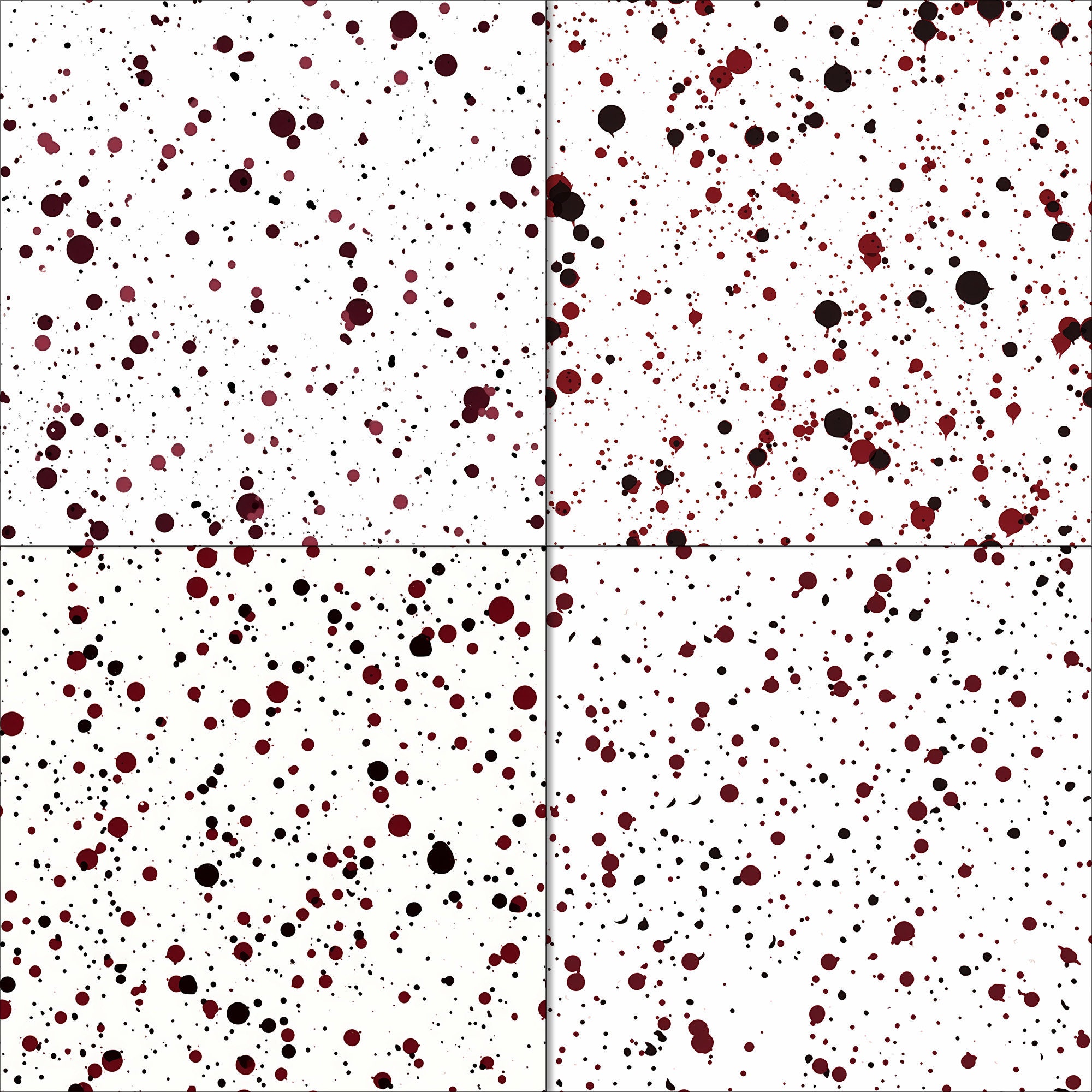 20 Seamless Blood Splatter Patterns Horror Digital Papers for Design ...