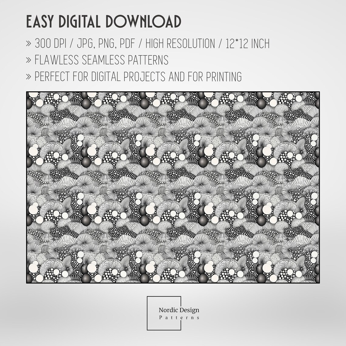 20 Seamless Zentangle Zen Patterns Intricate and Relaxing Digital ...