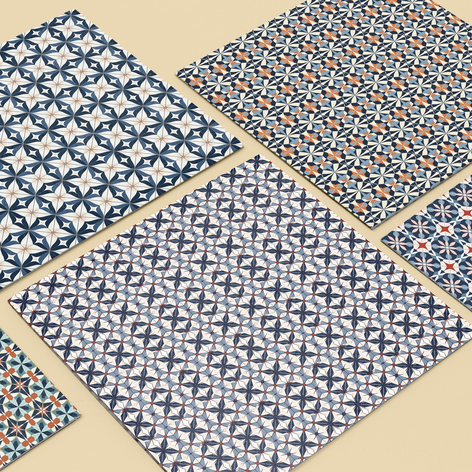 20 Seamless Moroccan Tiles Patterns for Clipart, Backgrounds, Digital ...