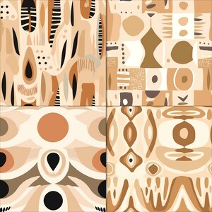 Neutral Elegance Digital Paper Set: 20 Seamless Textures in Beige ...