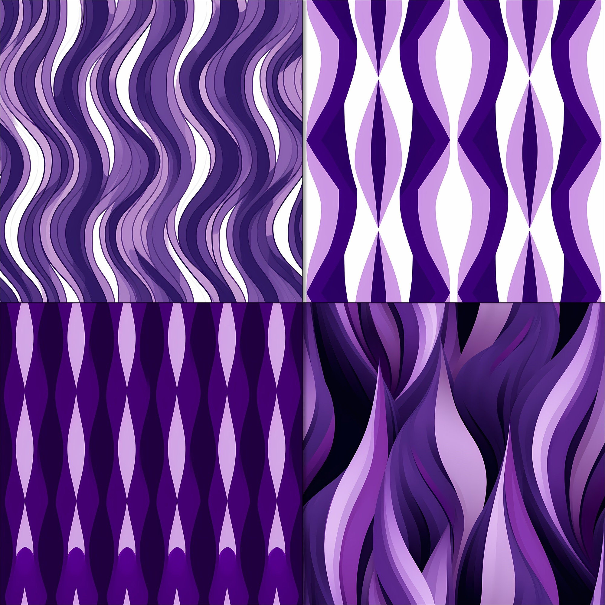 Set of 20 Seamless Purple Haze Patterns Digital Papers - Etsy
