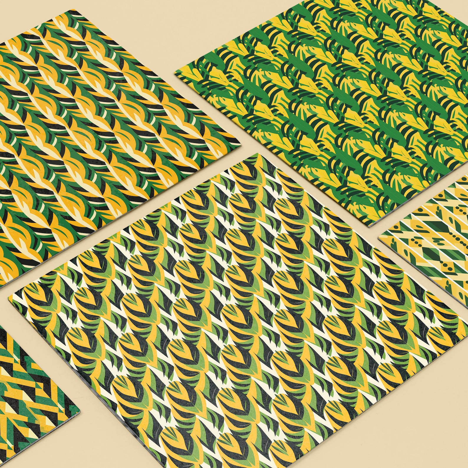 20 Seamless Jamaica-inspired Patterns - Digital Papers With Reggae ...