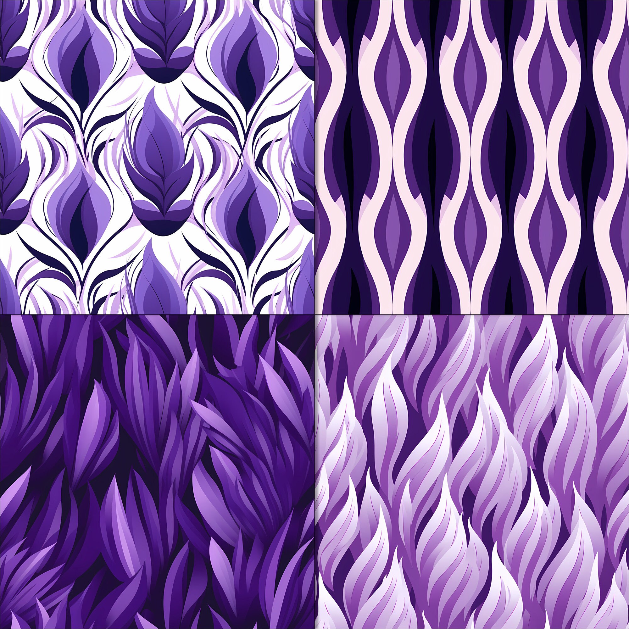 Set of 20 Seamless Purple Haze Patterns Digital Papers - Etsy