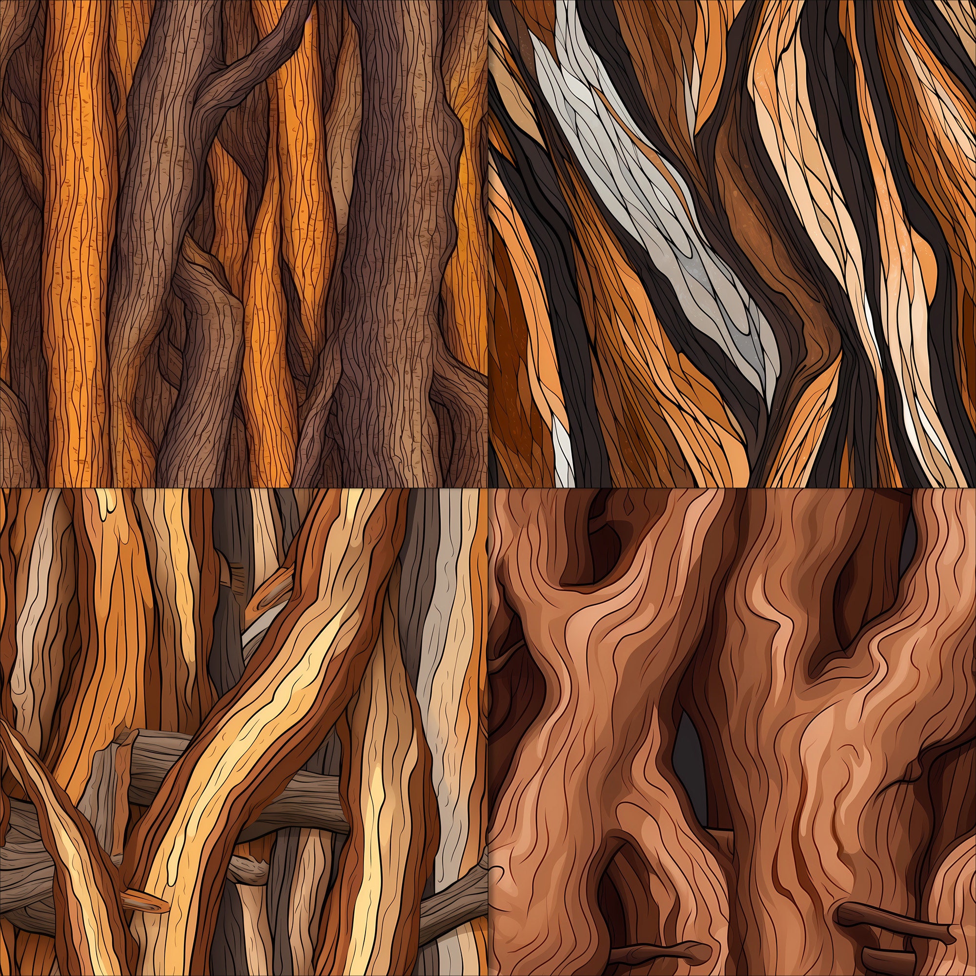 20 Seamless Tree Back Patterns - Nature-inspired Designs With Tree ...