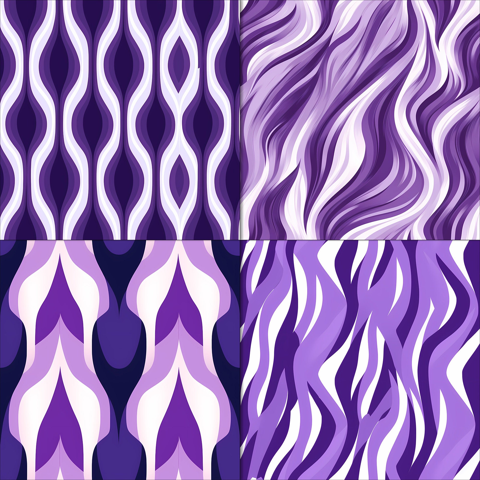 Set of 20 Seamless Purple Haze Patterns Digital Papers - Etsy