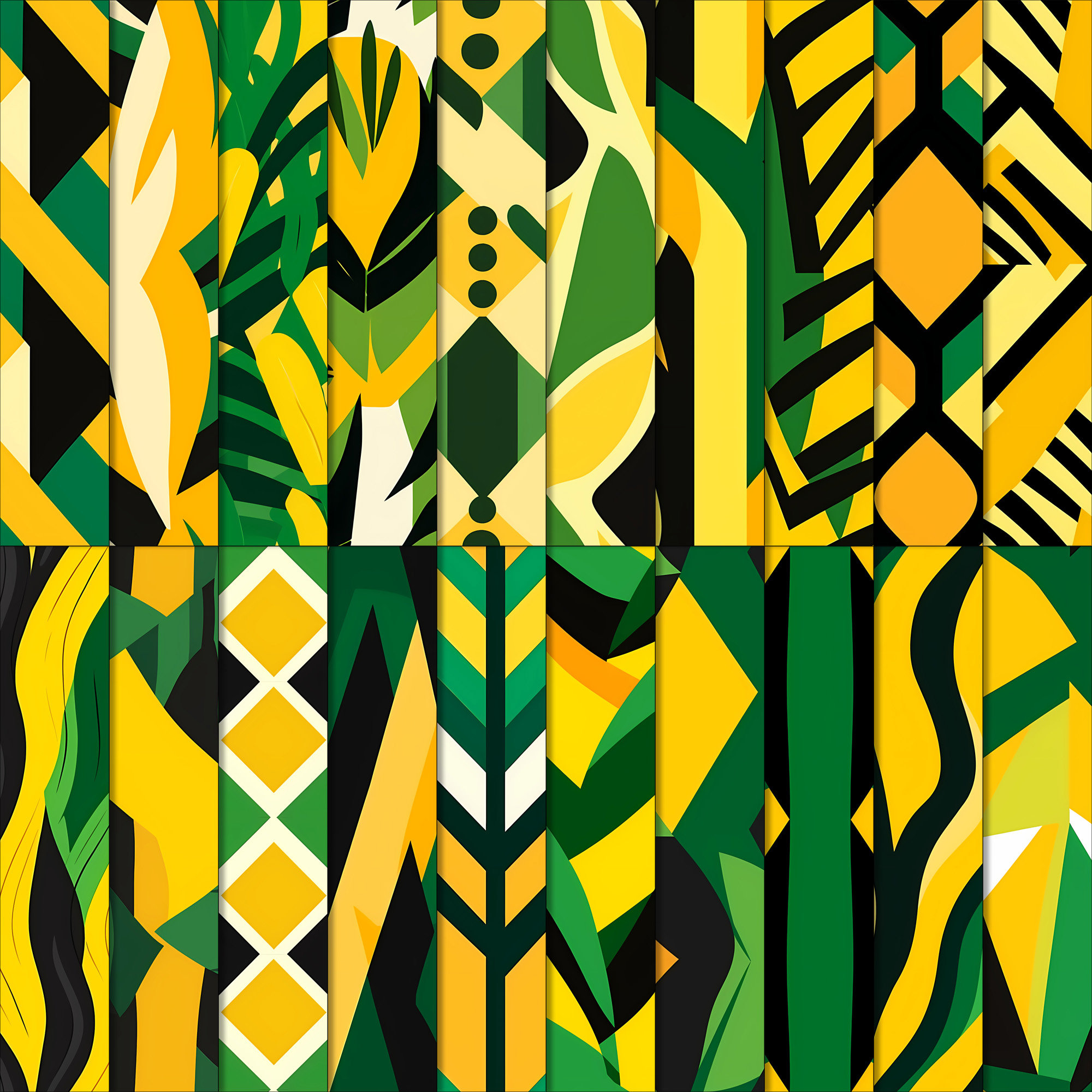 20 Seamless Jamaica-inspired Patterns - Digital Papers With Reggae ...
