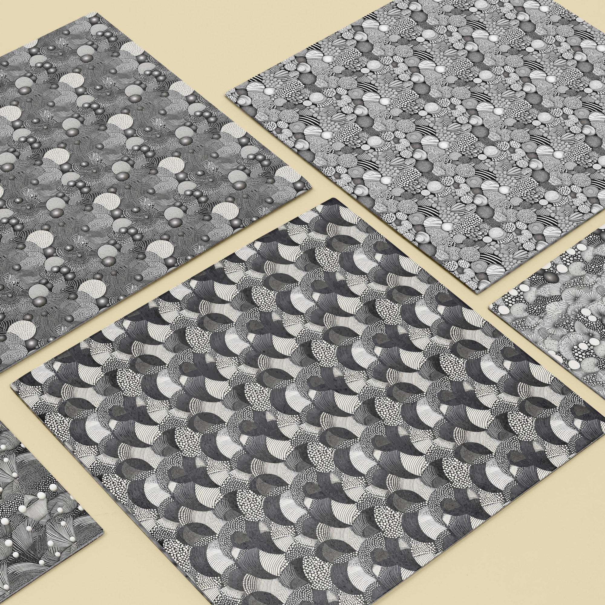 20 Seamless Zentangle Zen Patterns - Intricate and Relaxing Digital ...