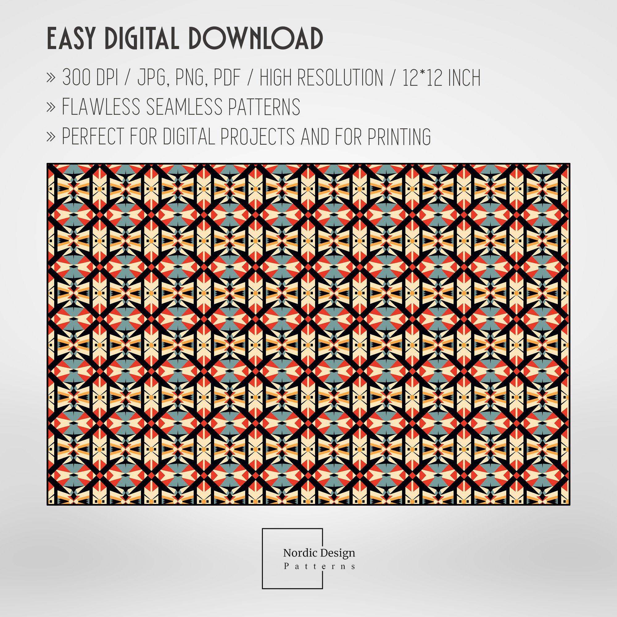 Native American-inspired Tribal Patterns: 20 Seamless Digital Papers ...