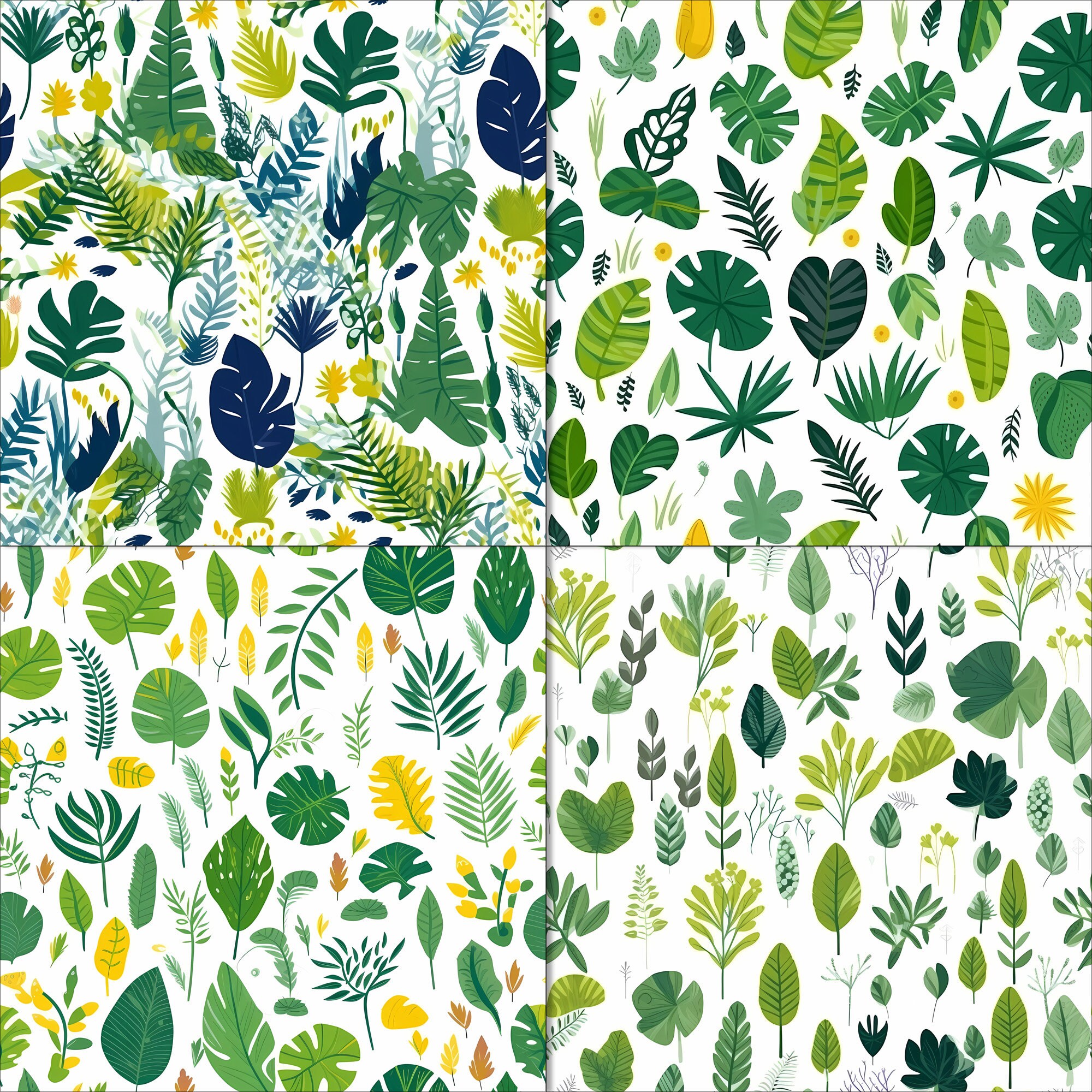 Jungle Digital Papers Set of Seamless Abstract Patterns - Etsy